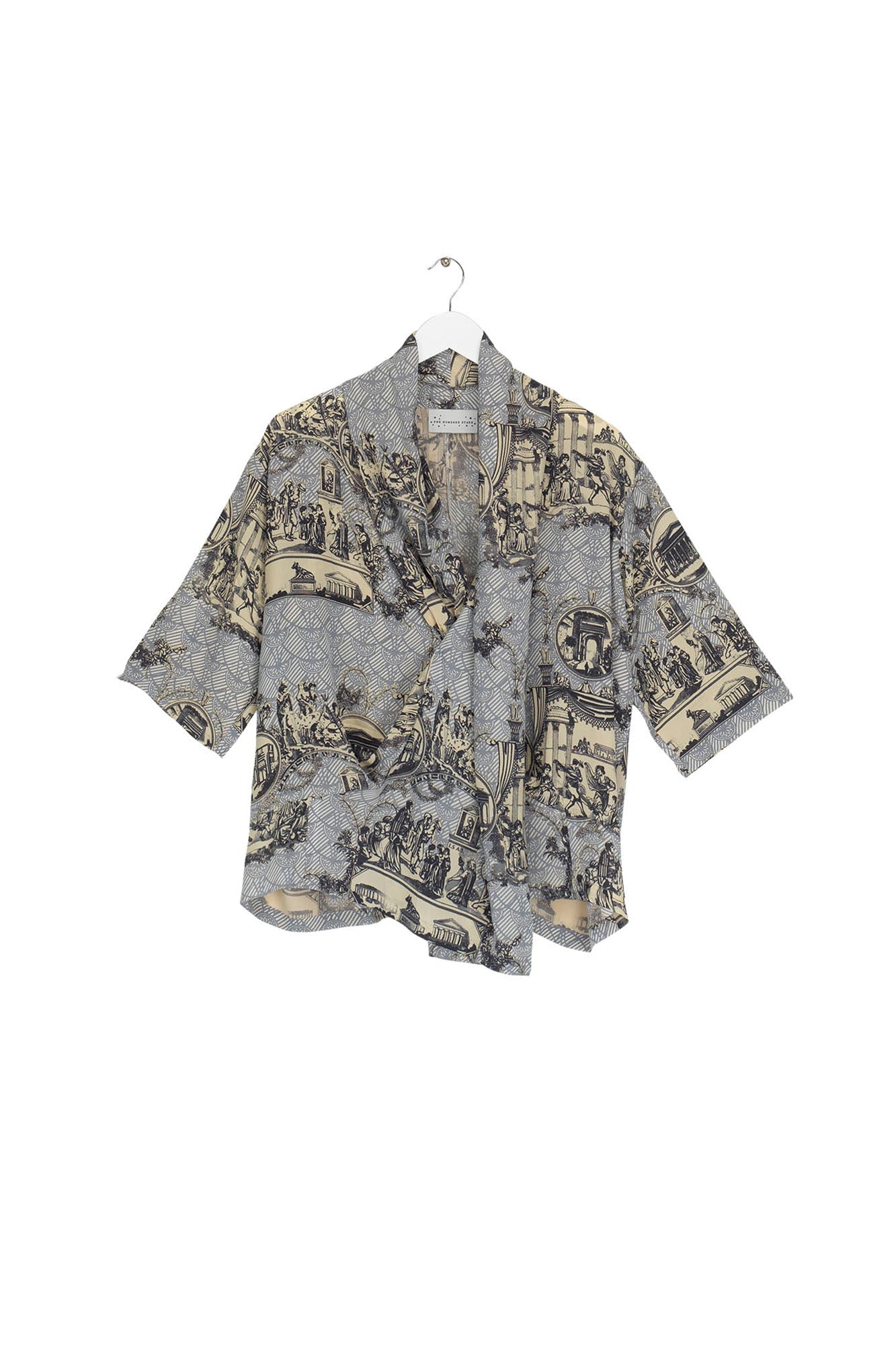One Hundred Stars Rachel Top Ancient Columns Charcoal – Dotique