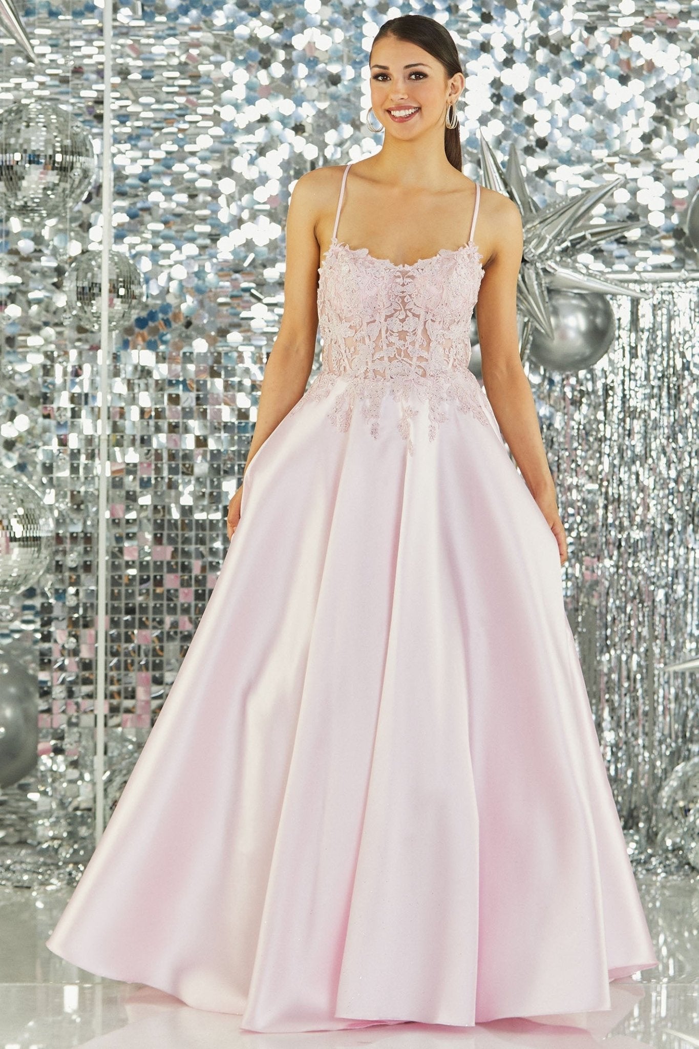 Tiffanys Aaden Pale Pink Prom Dress – Dotique